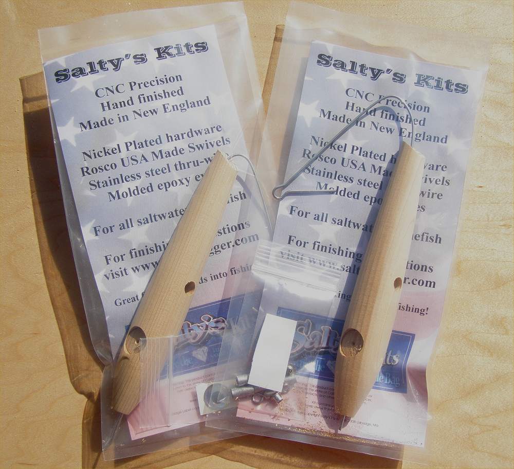 2 Oz Pencil Popper Saltwater Lure making kits from Salty's Custom Plugs ...